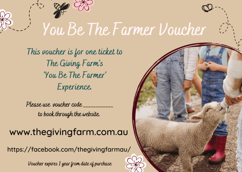 Gift Voucher - You Be The Farmer Experience - The Giving Farm